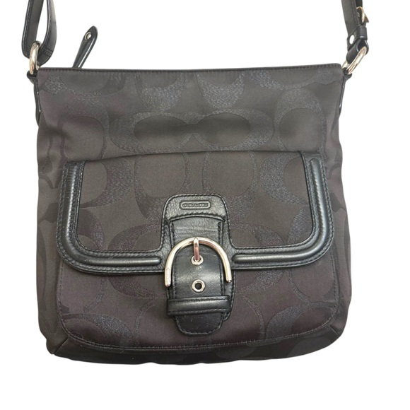 Coach | Bags | Coach F26244 Campbell Signature Metallic North South ...